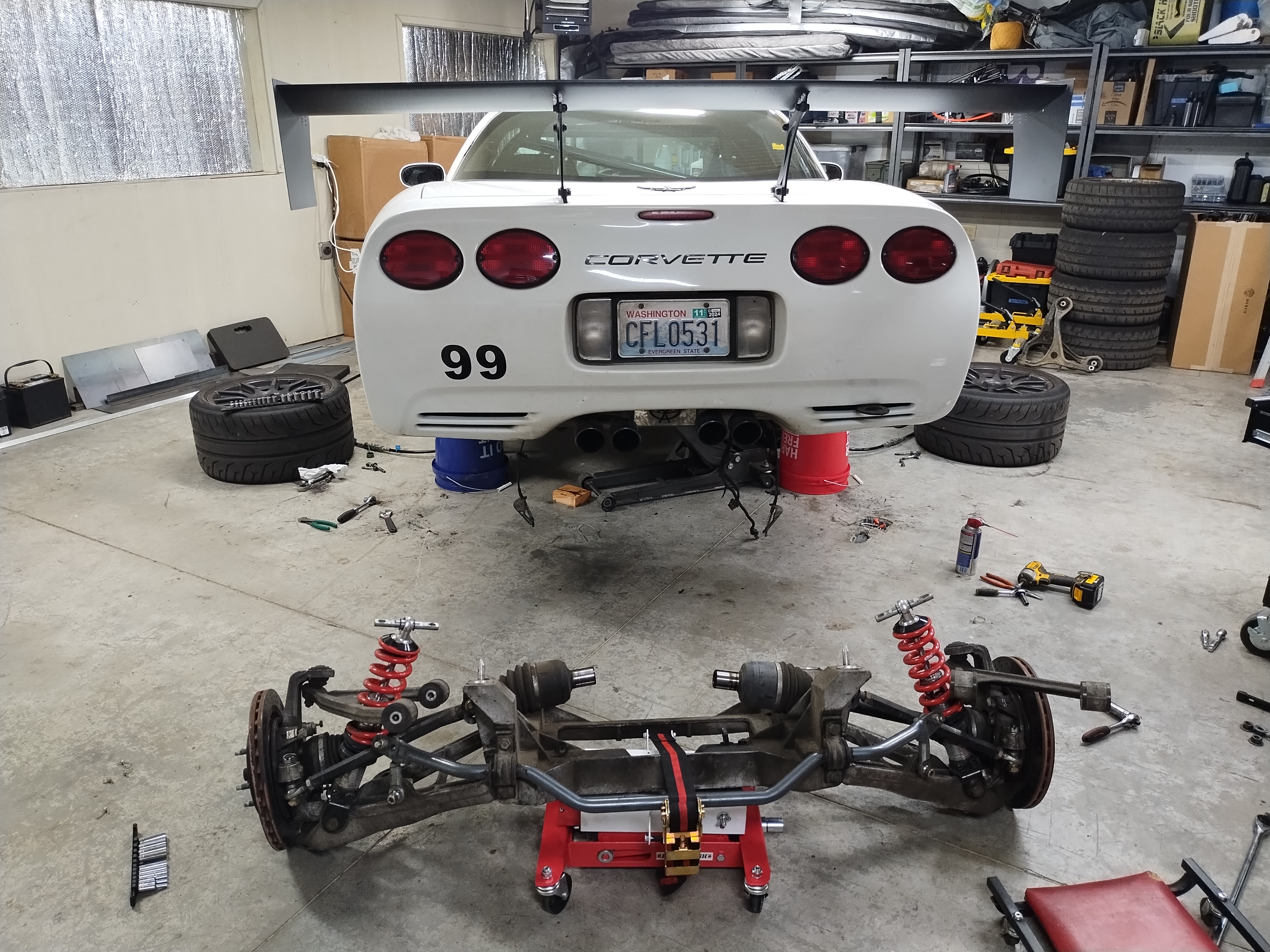 1999 C5 Corvette C5 Corvette Transmission Removal/Install & Z06 VS Base ...